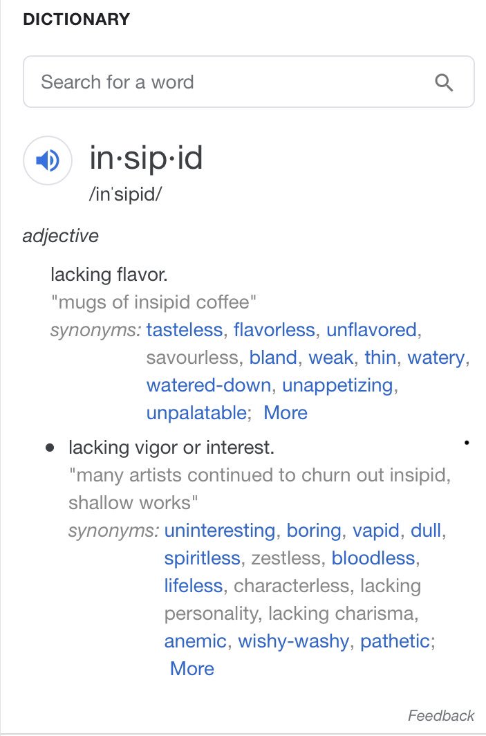 Vapid Definition