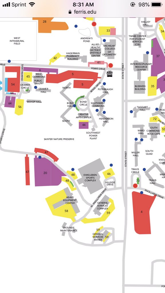 Ferris State Campus Map - Wynne Karlotte Ferris State Campus Map - Wynne Karlotte