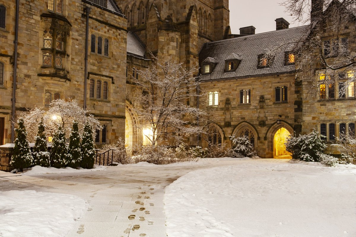 Yale Campus Winter