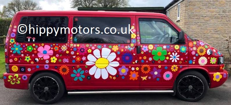 Hippy Flower Car Decals