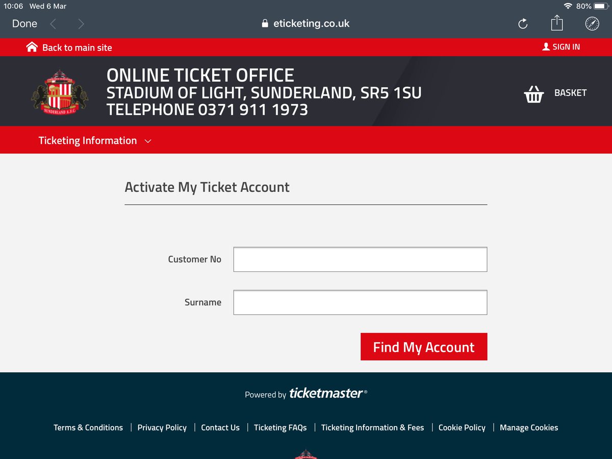 Sunderland Afc On Twitter Its The Safc Ticketmaster Site You Need To