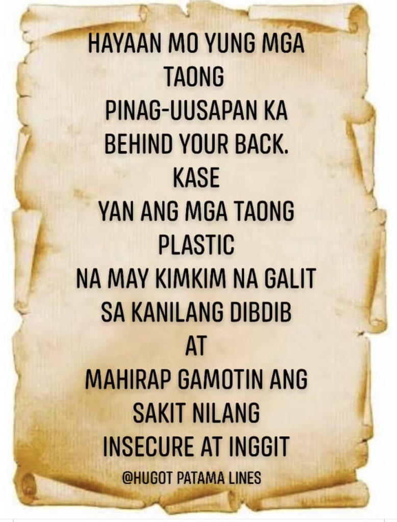 Insecure Tagalog Quotes