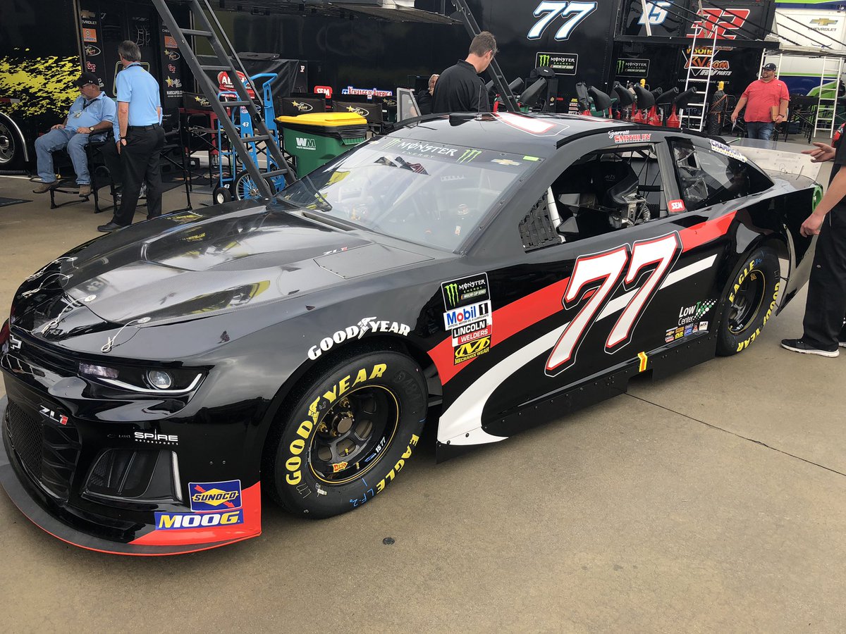 First look at Garrett Smithley's #77 for Spire : r/NASCAR
