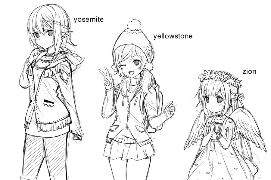 「I'm so excited for National Park Girls b」|Satchelyの漫画