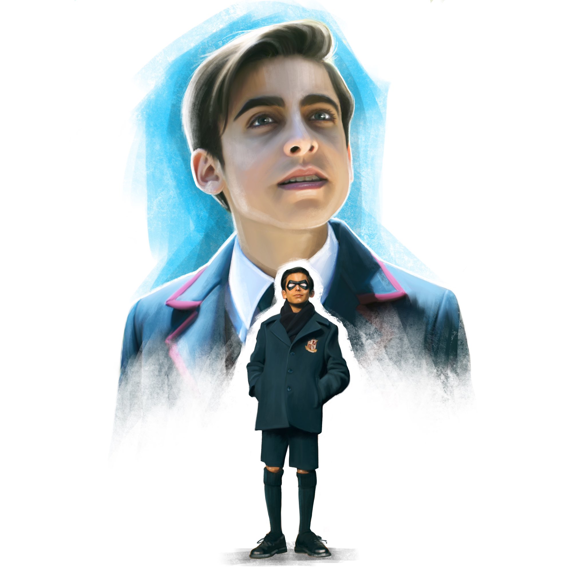 Sketchaprint On Twitter Loving Aidan Gallagher As No 5 In The sketchaprint-on-twitter-loving-aidan-gallagher-as-no-5-in-the