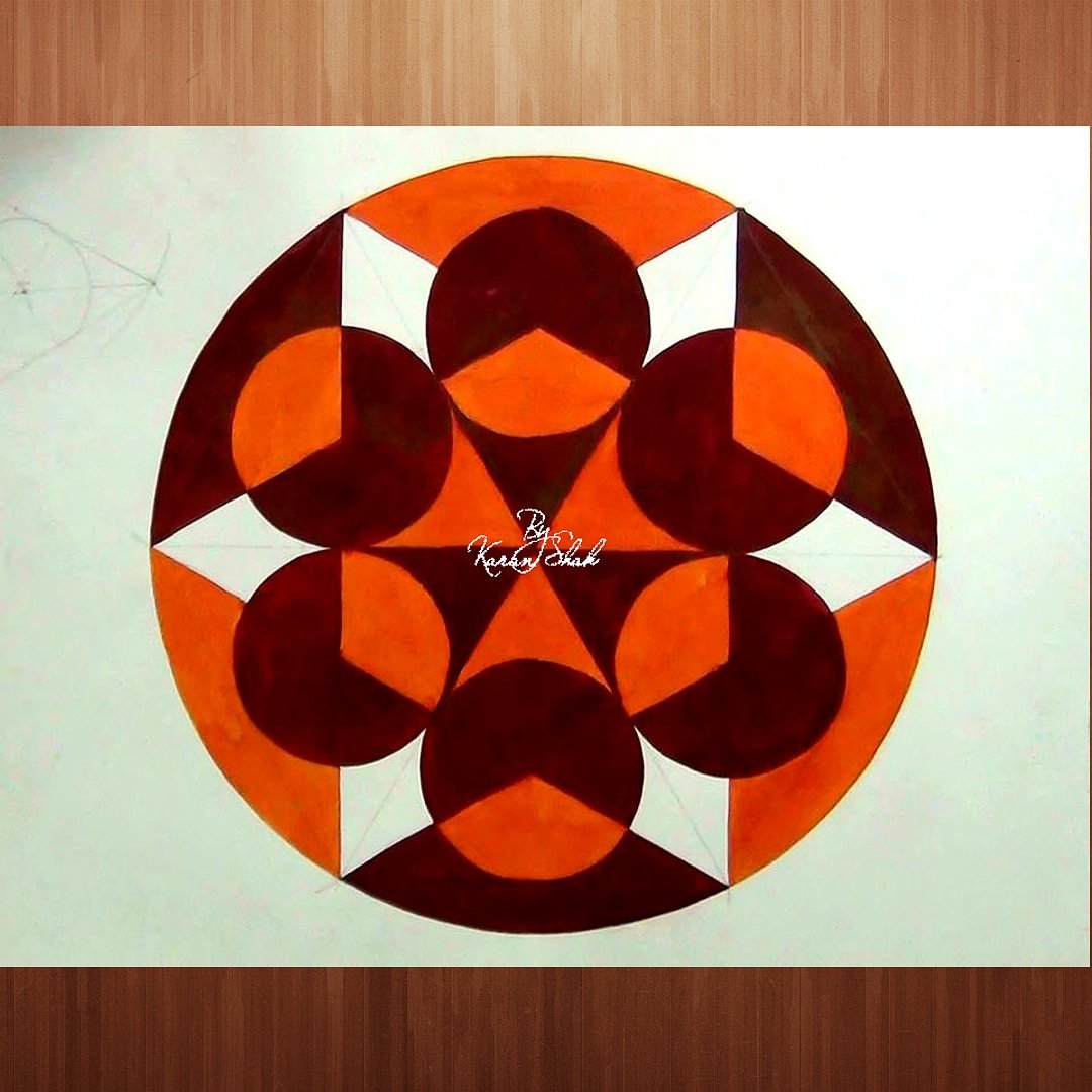 Coloring Geometrical Design Drawing Geometric Art (Geometry Art)
