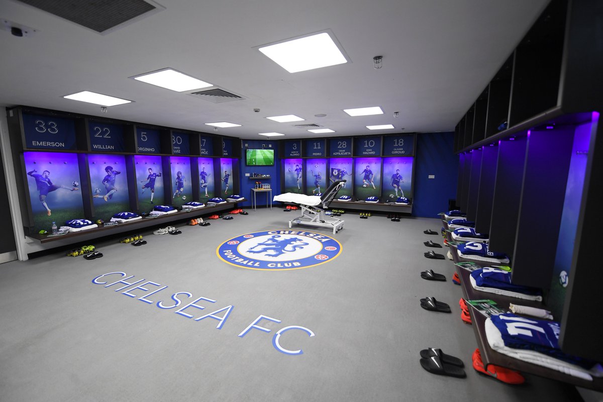 Wembley: Dressing room at Wembley looking 👌! The Blues are on their way ...
