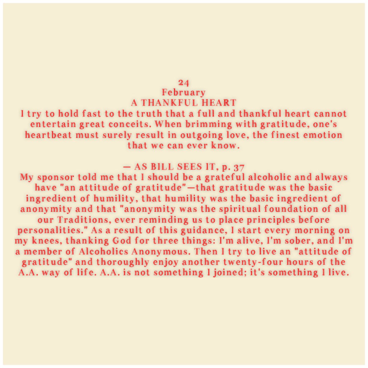 Aa Daily Reflections