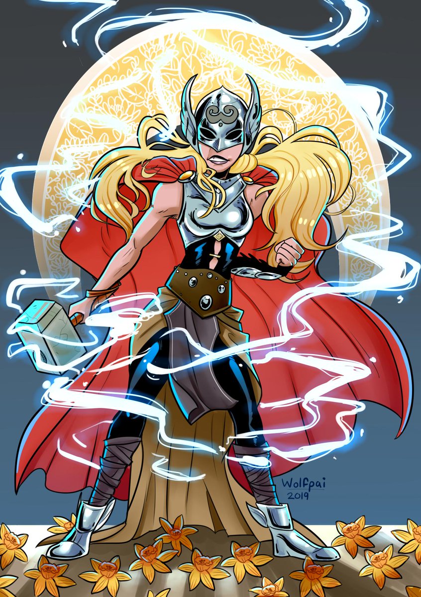 Female Thor Drawing