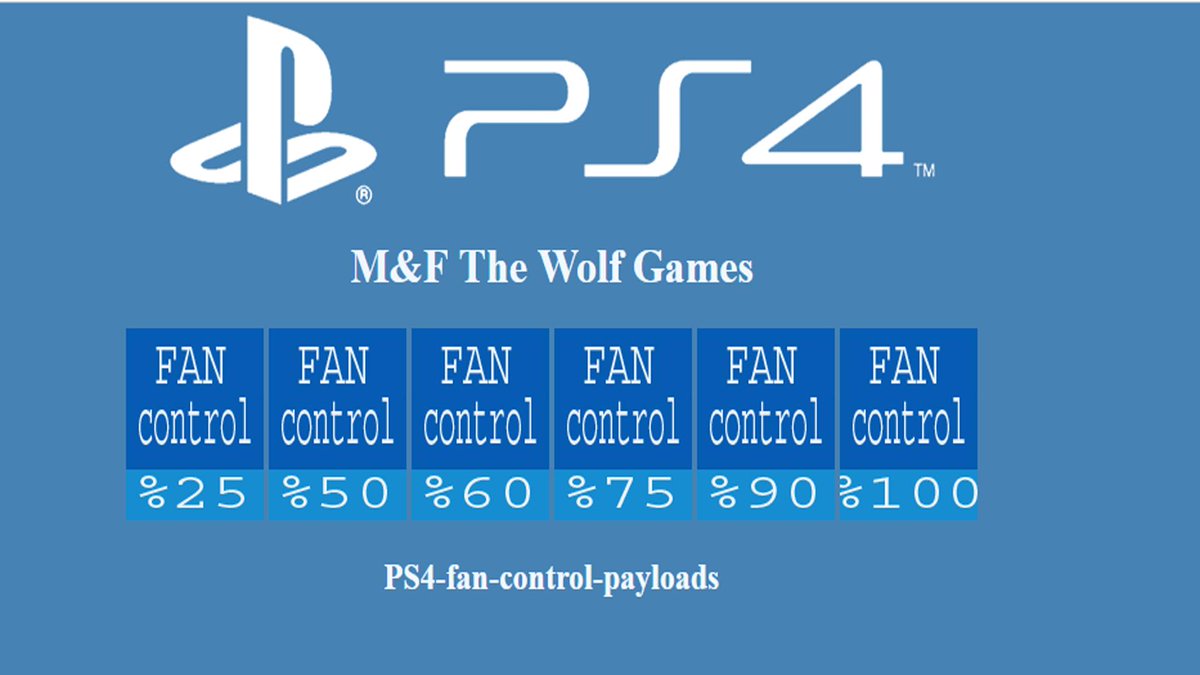 PS4 Fan Control Payloads to Adjust PS4 Fan Speed and Temperature ... PS4 Fan Control Payloads to Adjust PS4 Fan Speed and Temperature ...