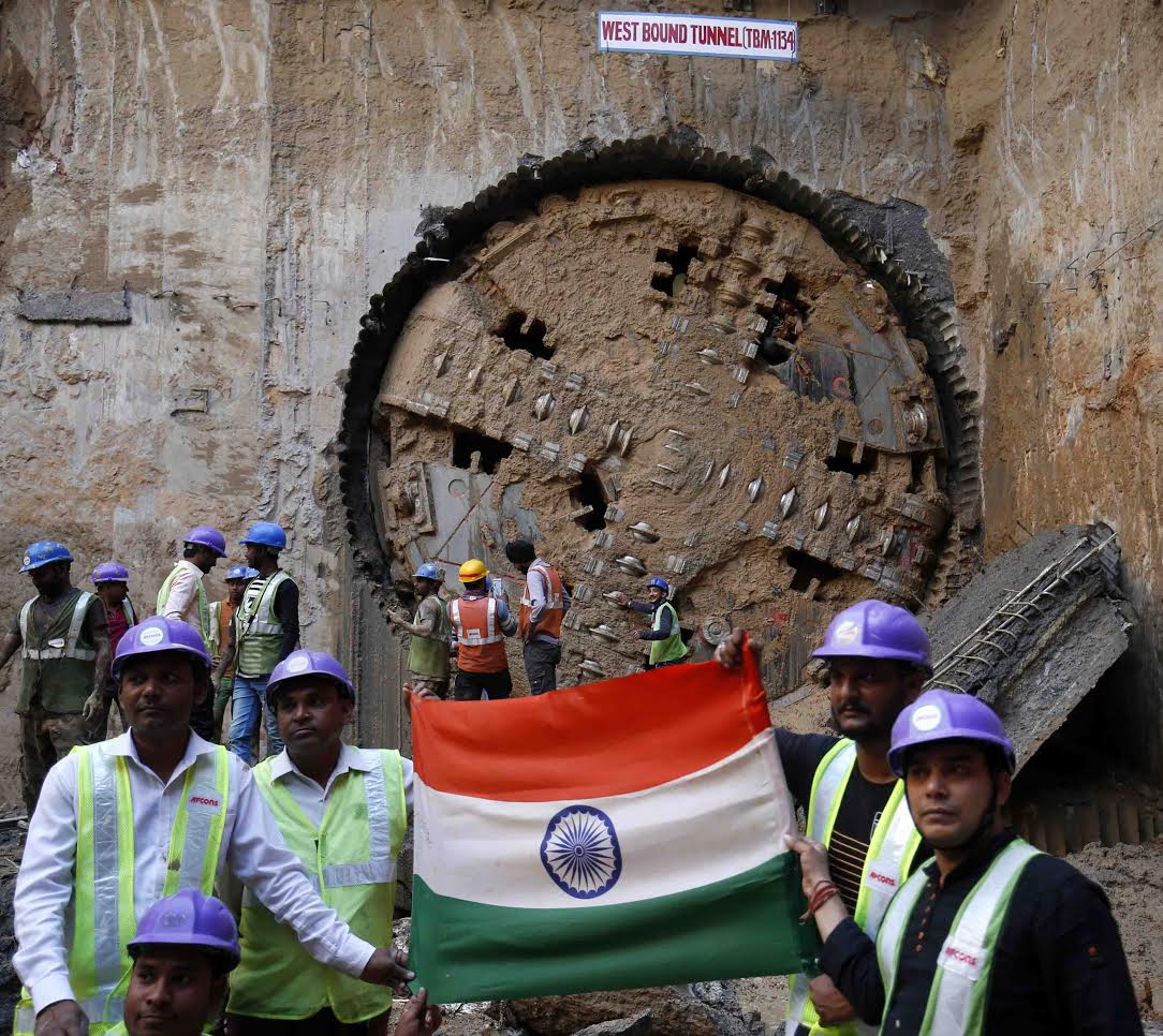 Breakthrough of first underground tunnel for Ahmedabad Metro rail ...