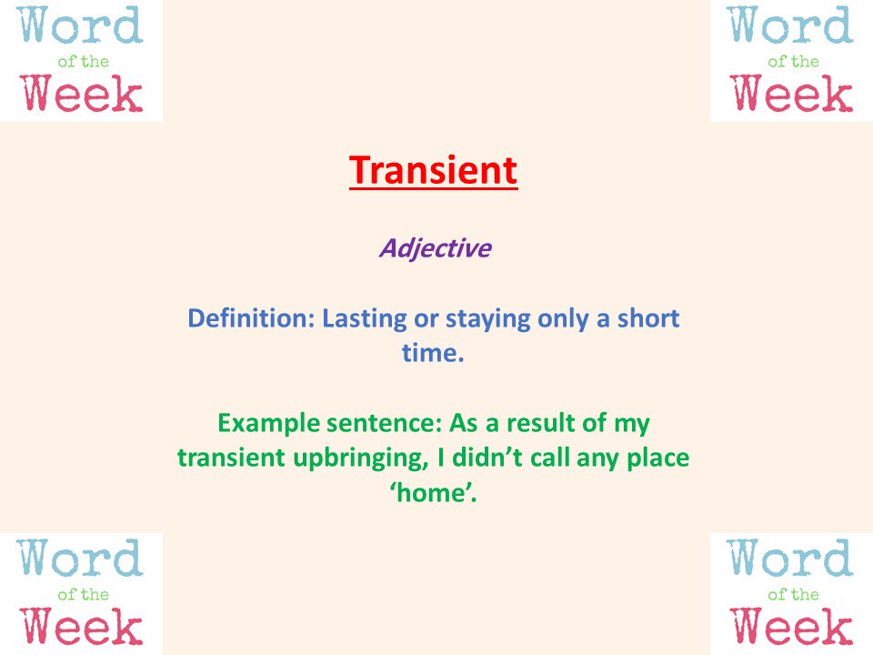 Transient Definition