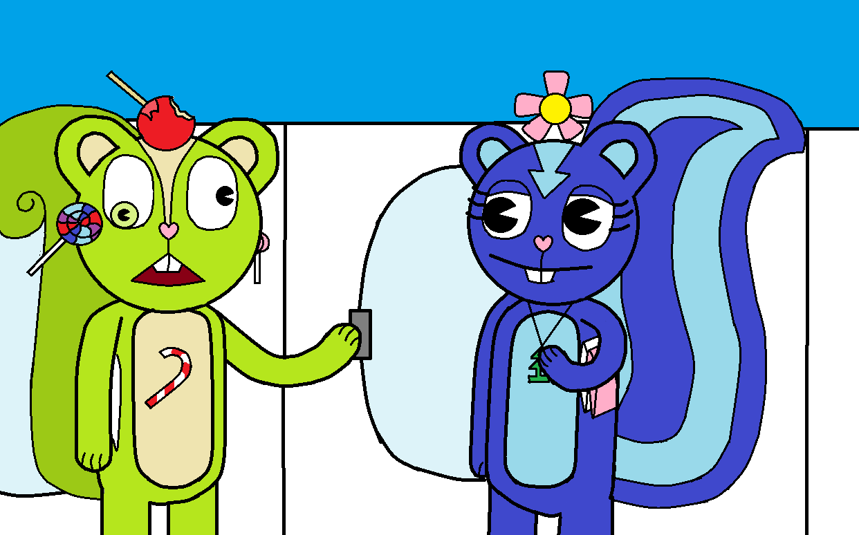Happy Tree Friends Nutty X Petunia