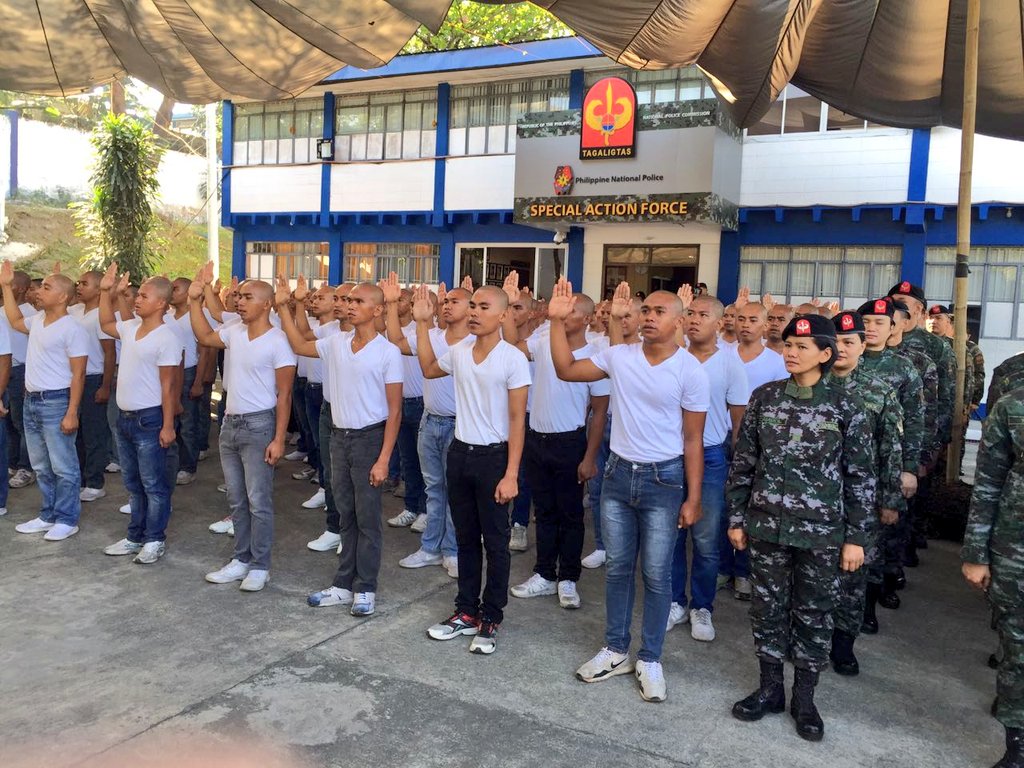 PNP-Special Action Force Tuesday: 284 new SAF recruits were formally ...