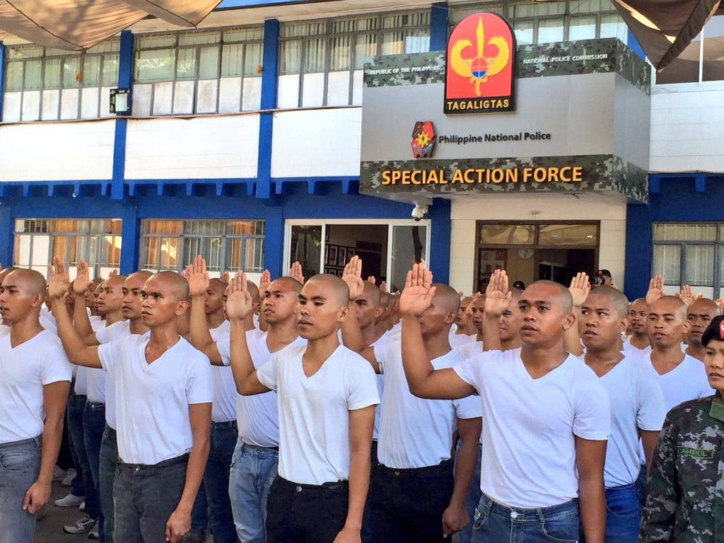 PNP-Special Action Force Tuesday: 284 new SAF recruits were formally ...