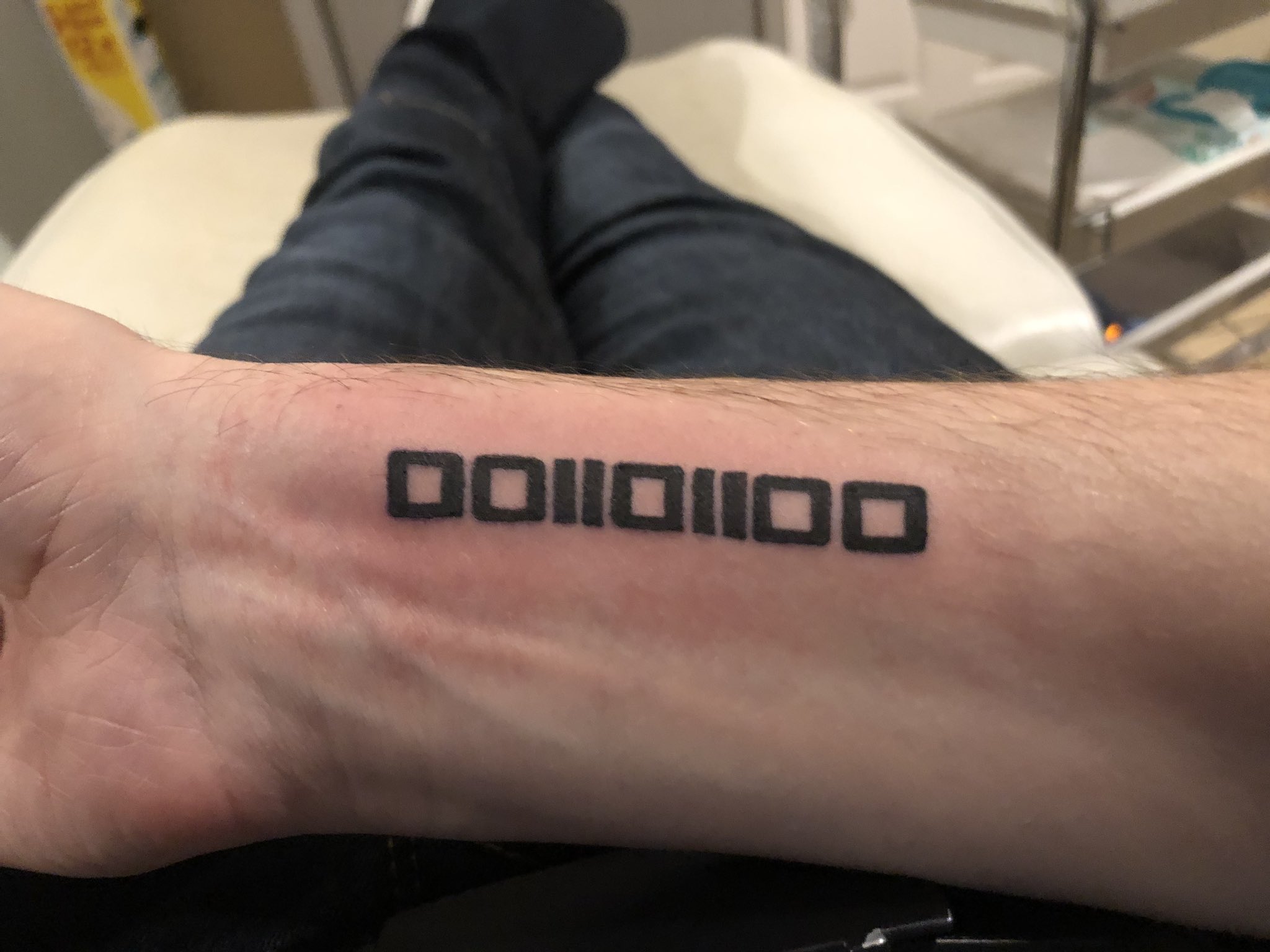 Binary Code Tattoo