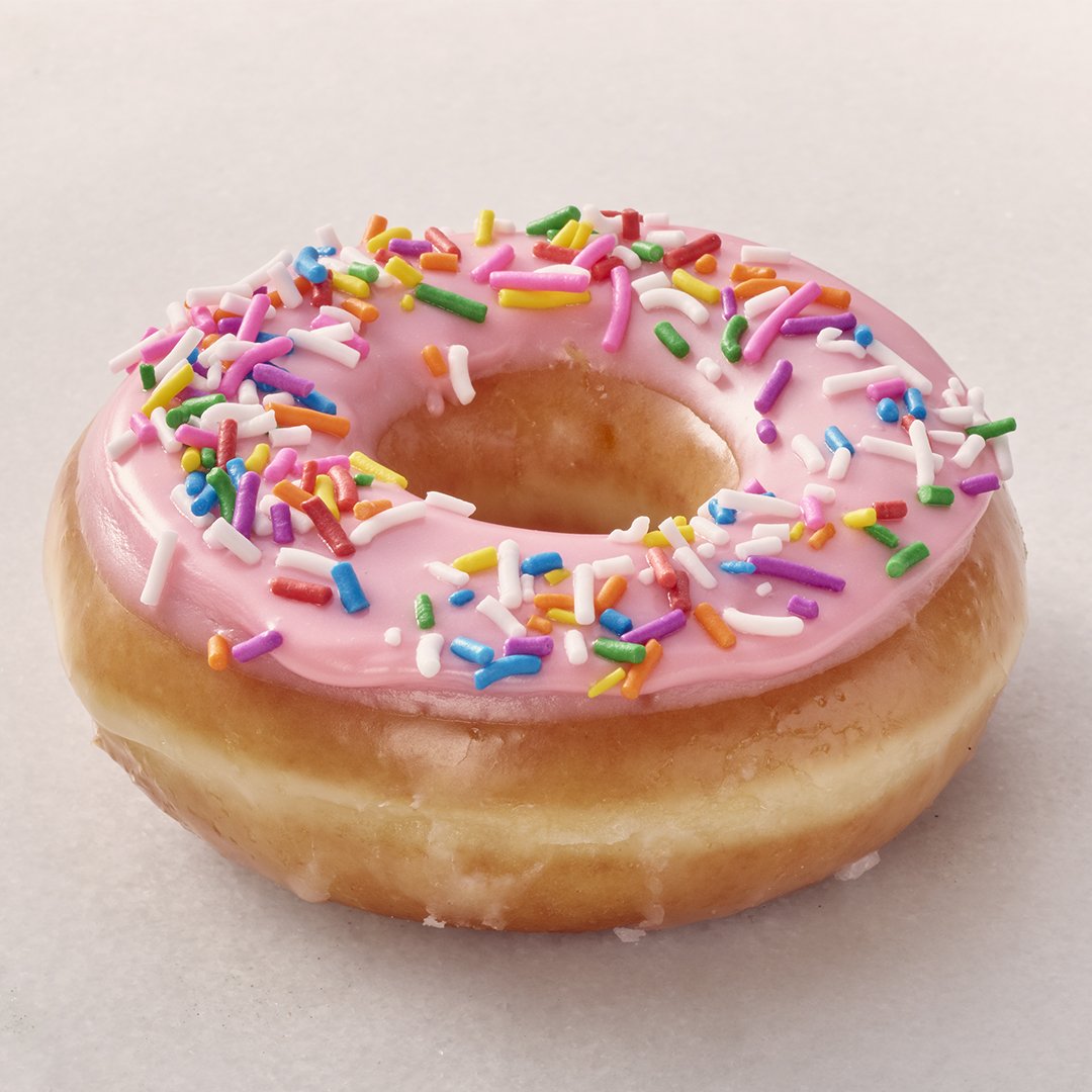 Krispy Kreme Sprinkle Donut