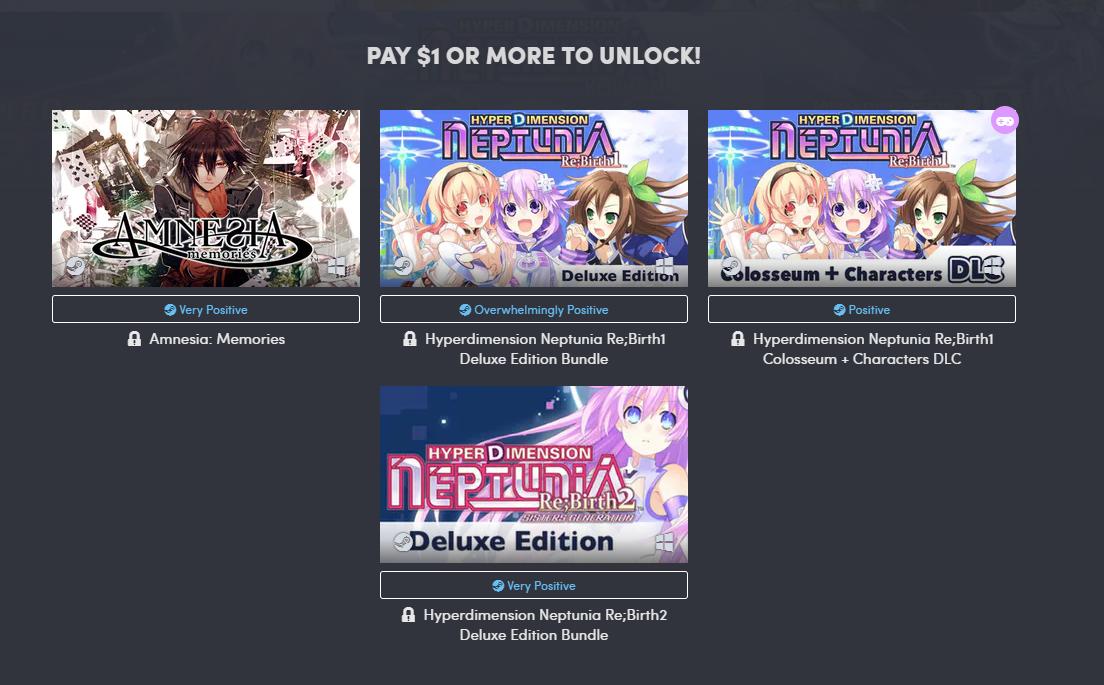 Wario64 on Twitter: "Humble Games Bundle: Neptunia Bundle https://t.co/cj81mAdzpe…