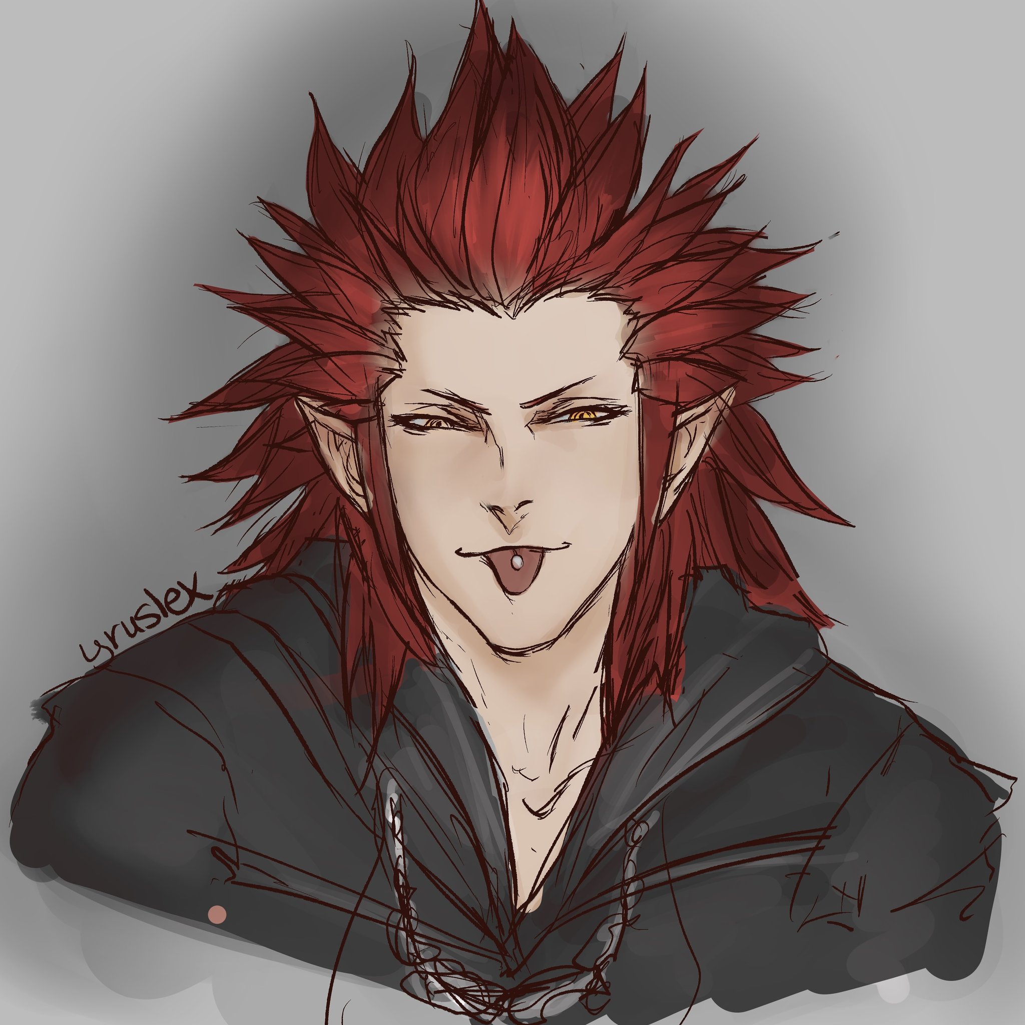 Kingdom Hearts Axel Drawing