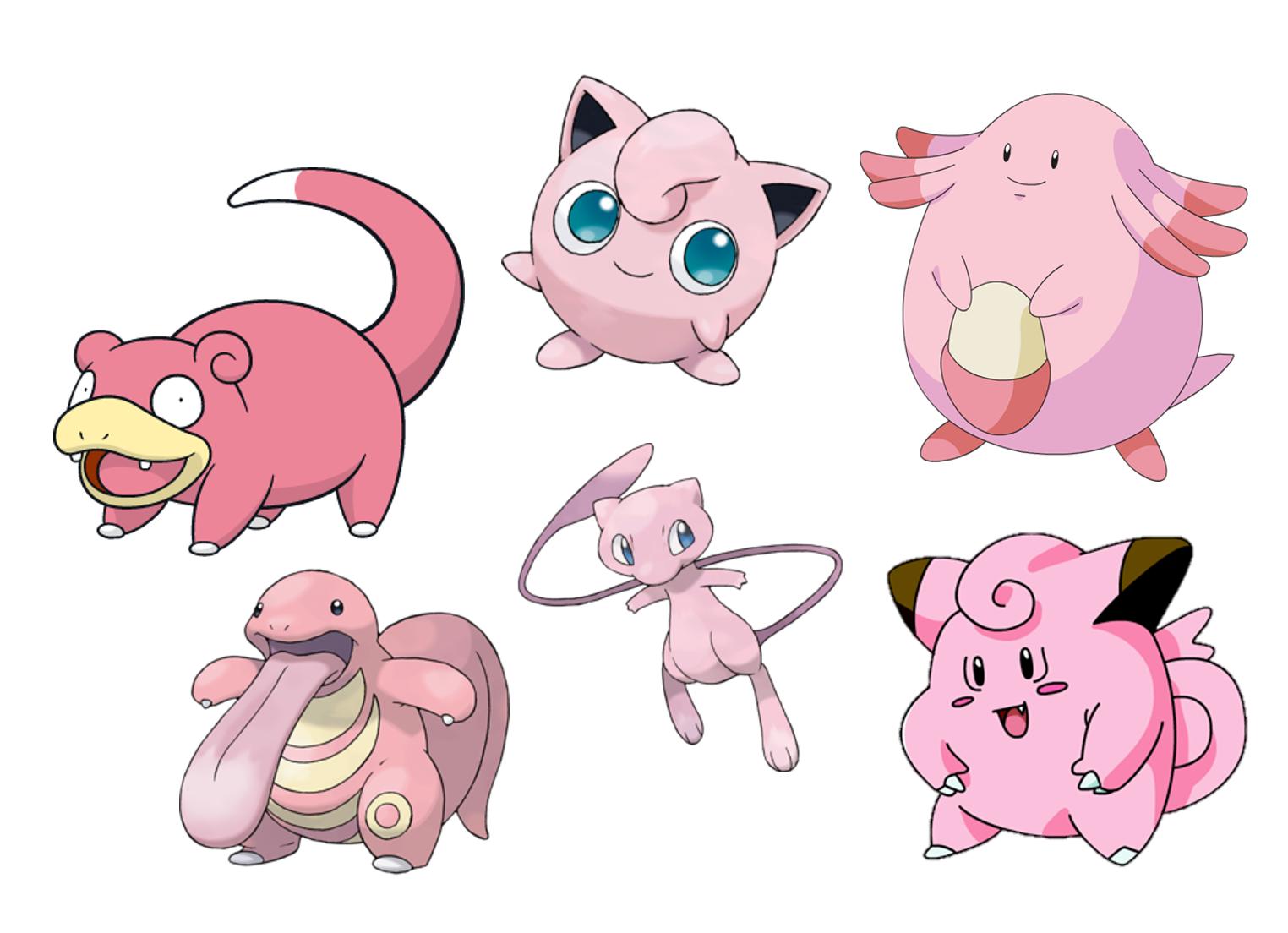 Pink Pokemon Characters