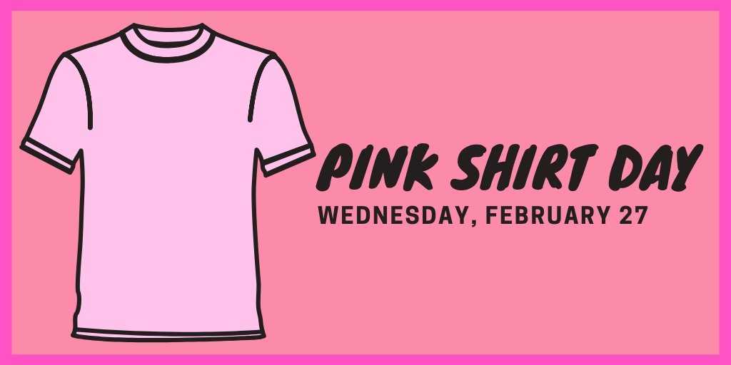 Winnipeg Public Library on Twitter: "Today is Pink Shirt Day. What ...