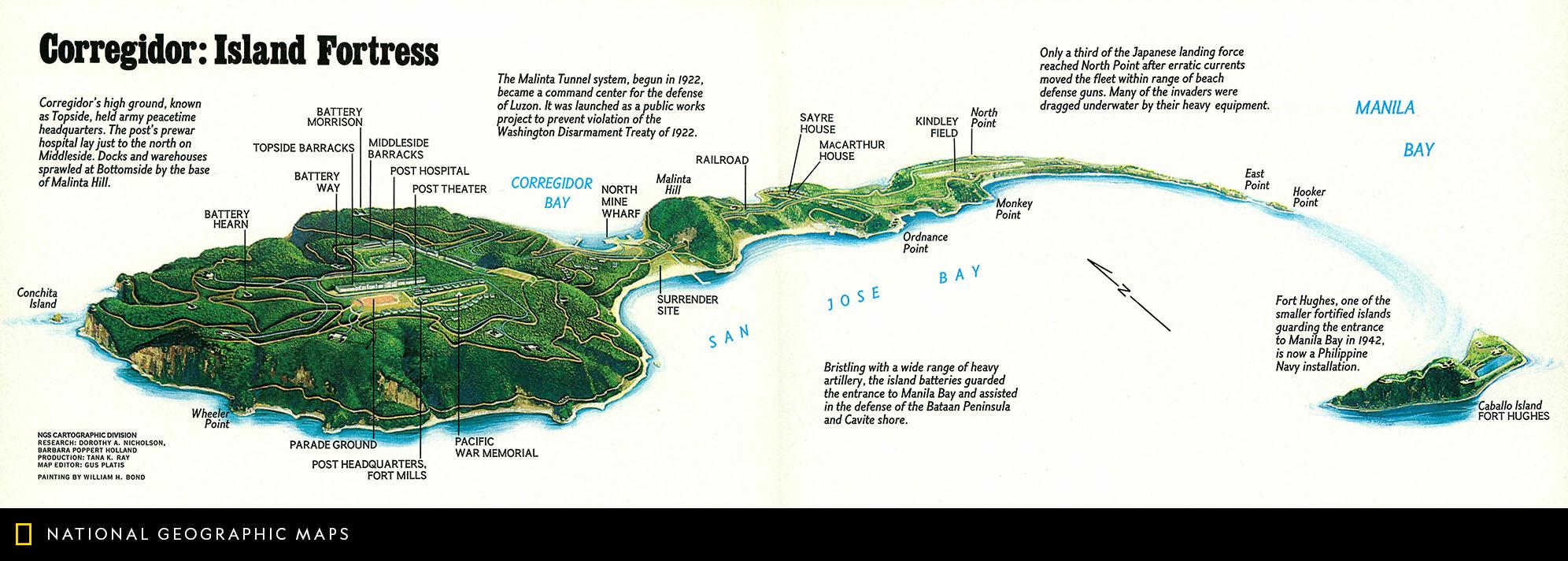 Corregidor Island Map