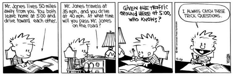Math Cartoon Calvin And Hobbes