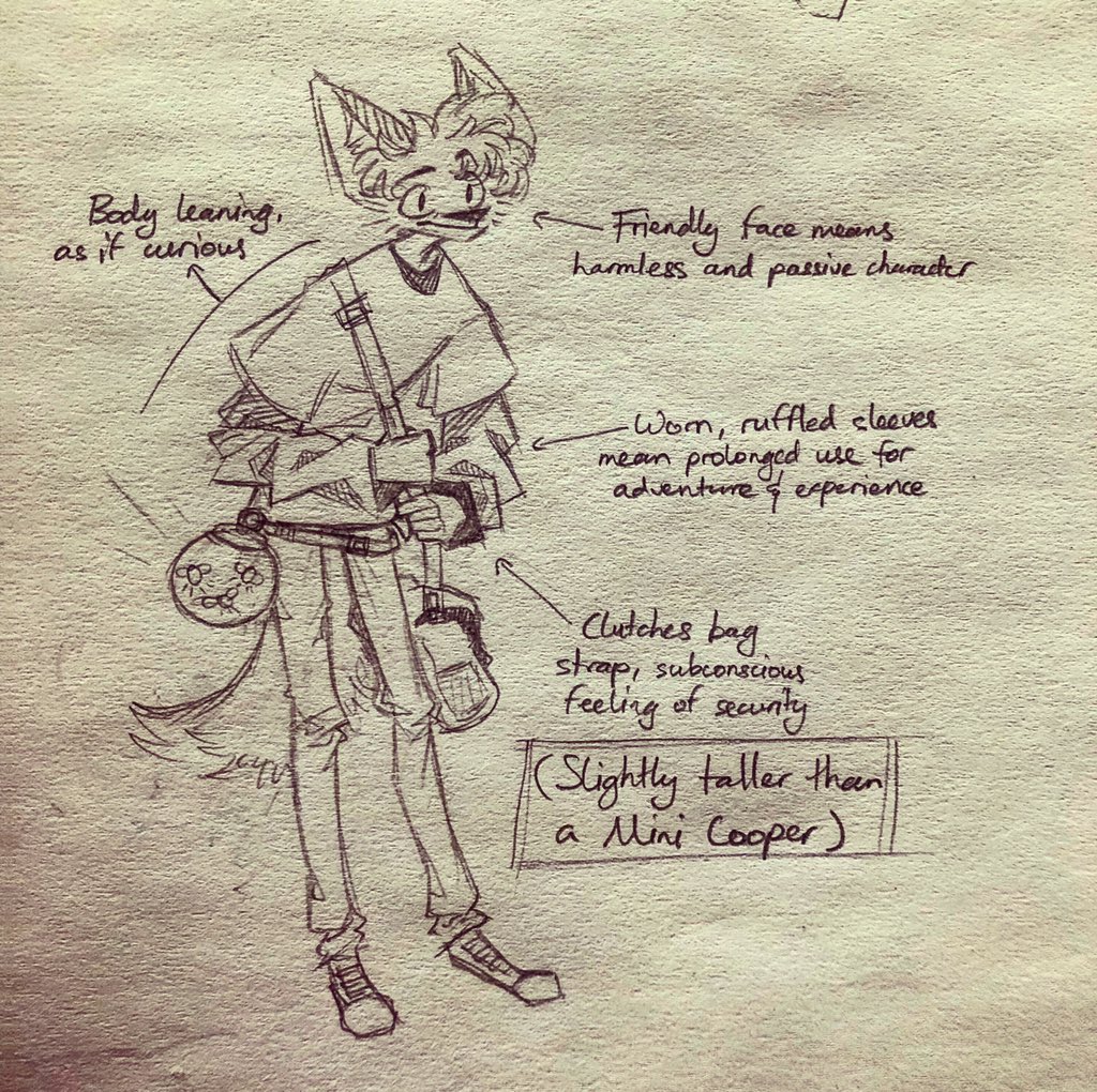 「Oh look, a millionth sketch of this spindly bugger A doodle」Zennie 🏙️ ...