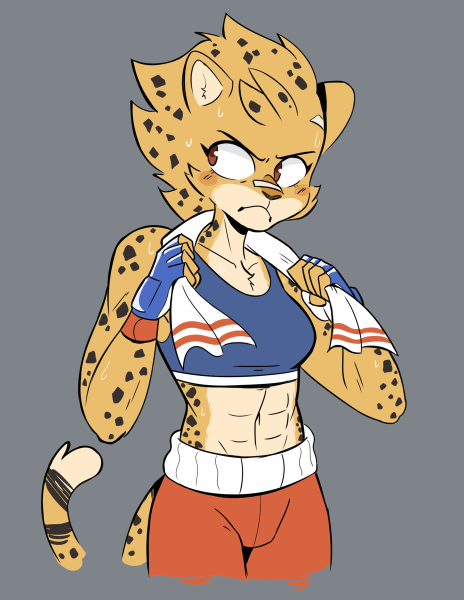 「Cheetah Boxer! ?? Starting the new year 」|Andy Ayalaのイラスト