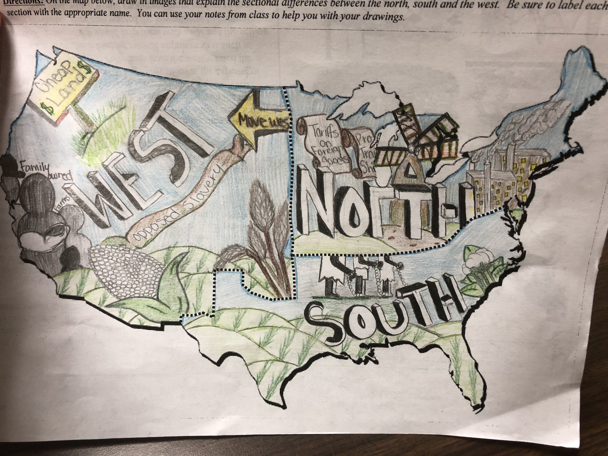 Sectionalism North And South