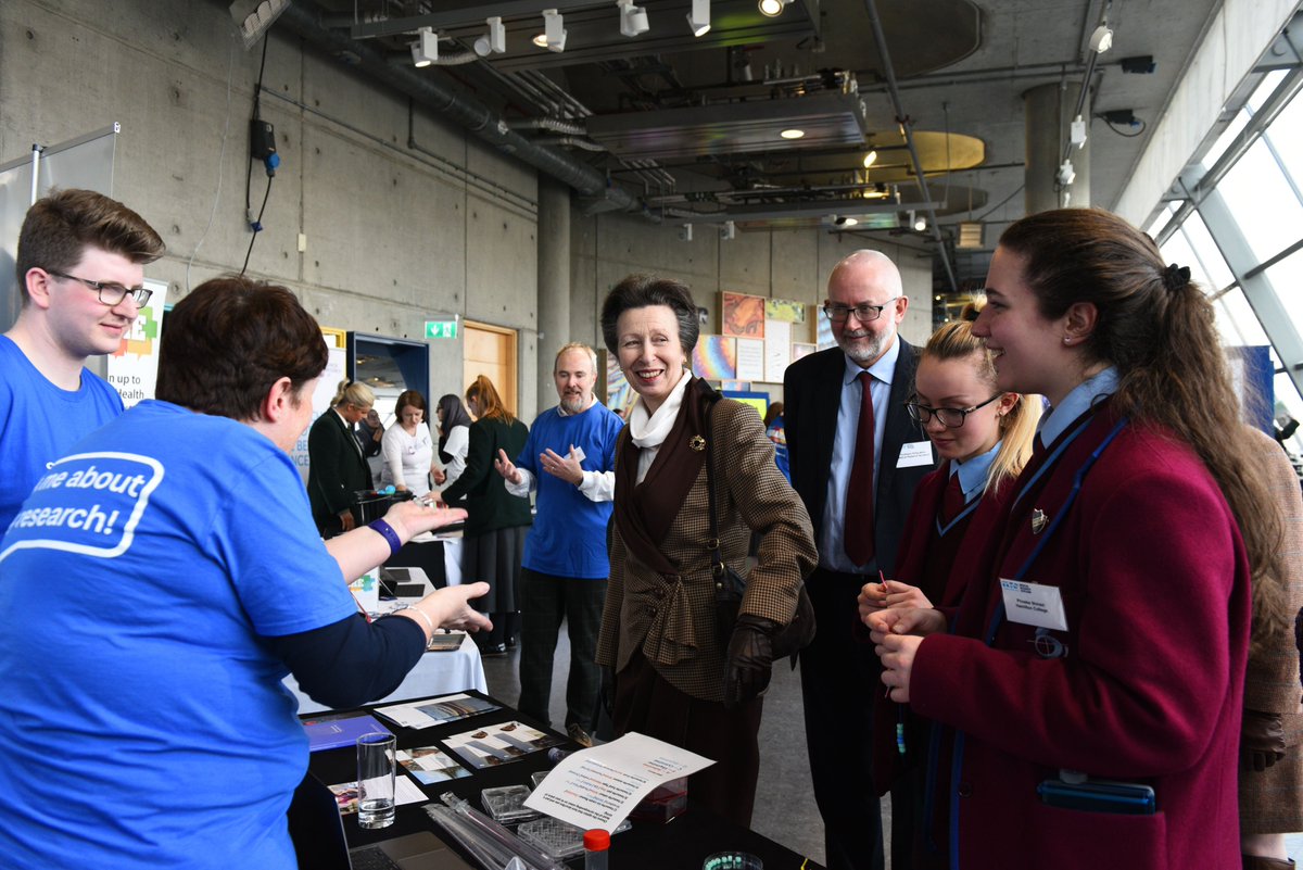 The Princess later met scientists at the early stage of their research ...