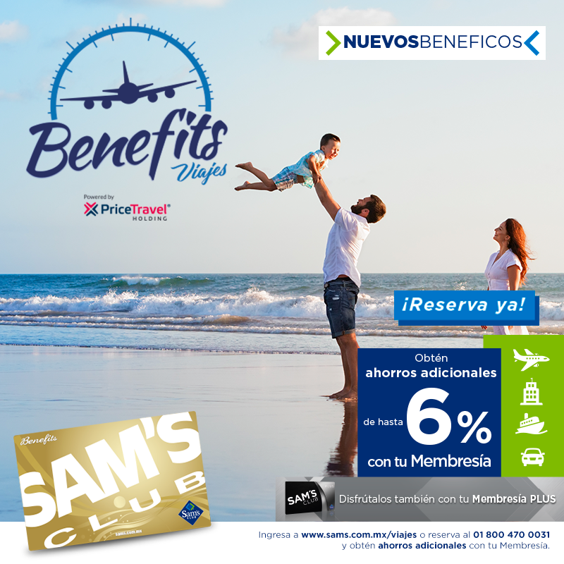 Sam's Club México on Twitter: "Que tus vacaciones sean increíbles, arma tu paquete con Benefits ...