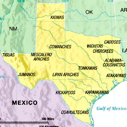 Kiowa Tribe Map