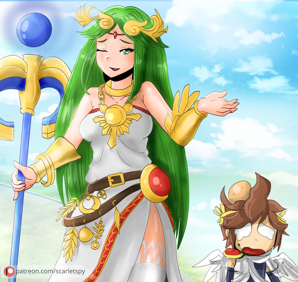 Pit And Palutena Love