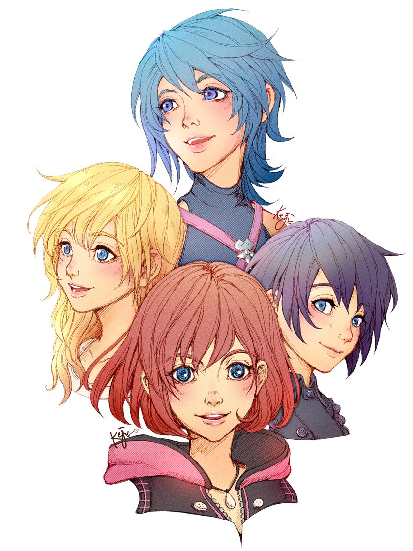 Kairi And Namine And Xion