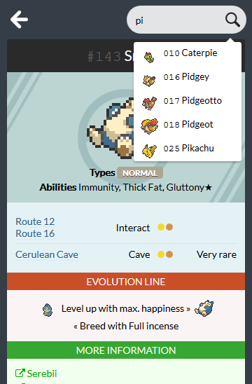 Minidex, a simple Pokédex webapp : r/pokemon