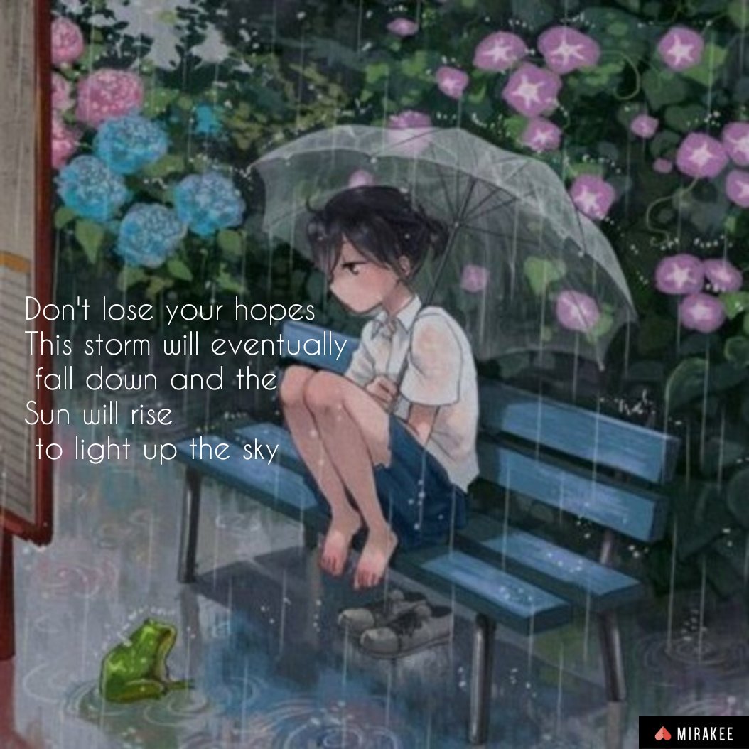 Sad Girl In The Rain Quotes