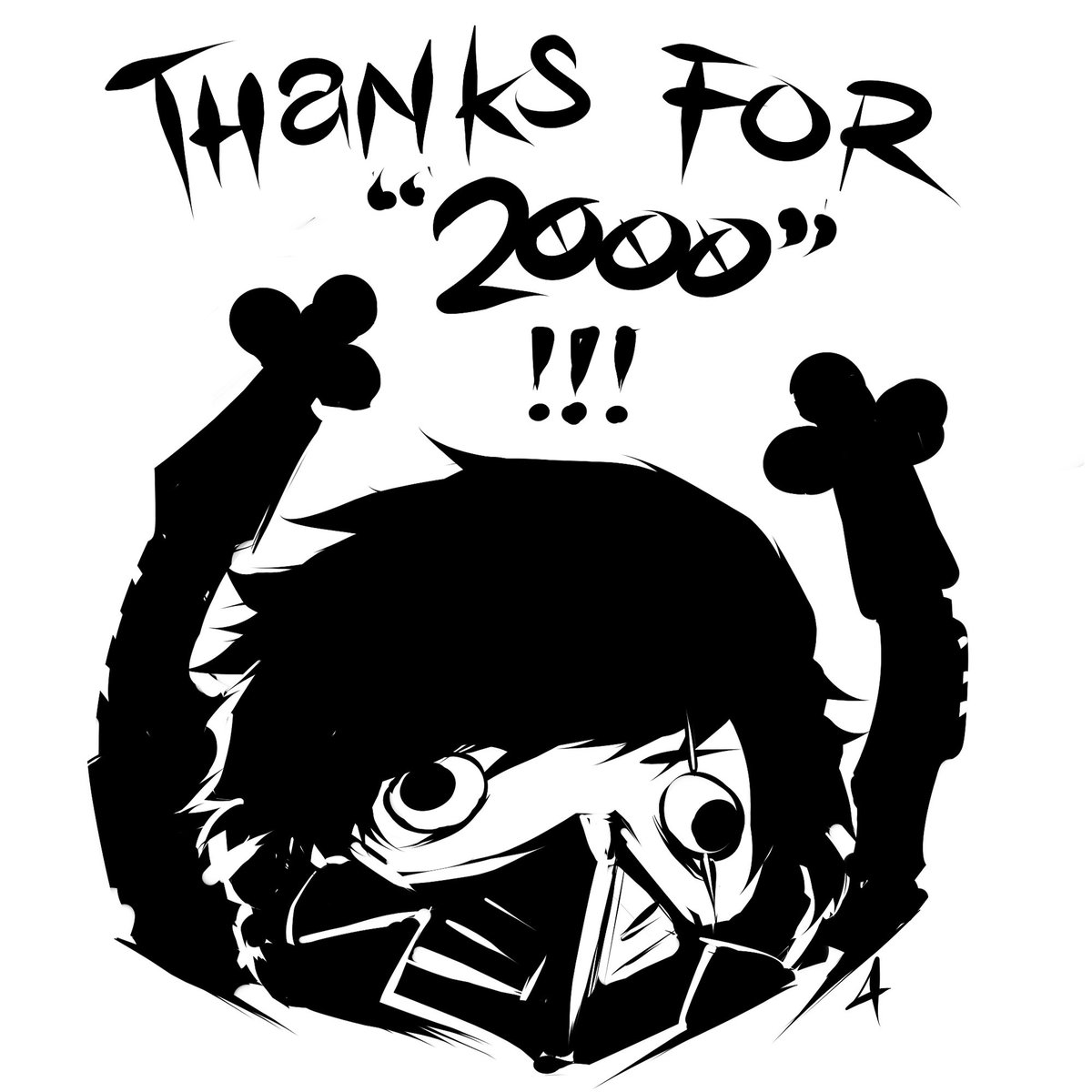 「Thanks folks for getting us to 2k follows on Twitch! Now I h」Andyfaceの漫画