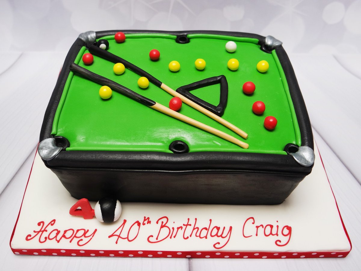 Pool Table Cake