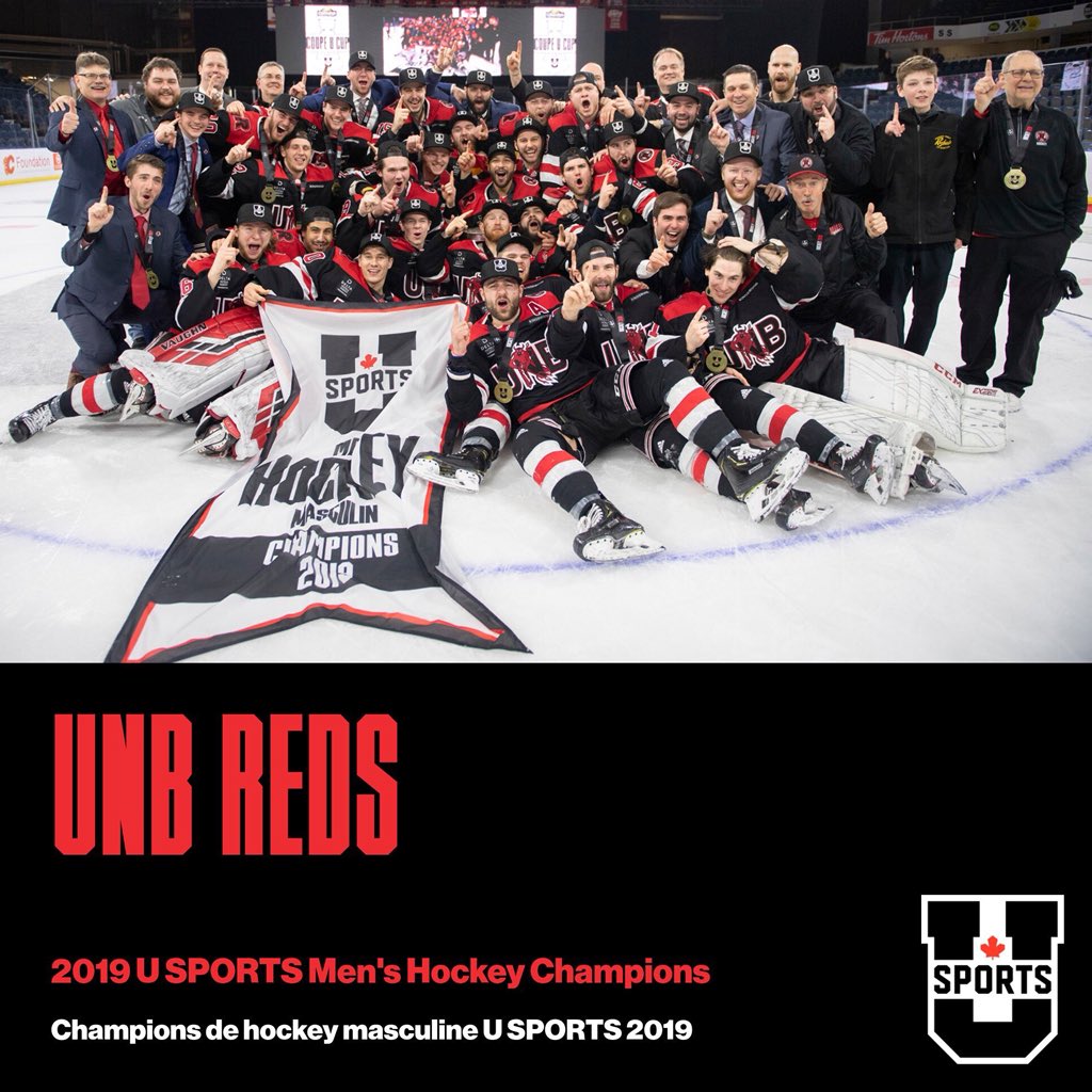 The University of New Brunswick Reds have won the 2019 University Cup ...