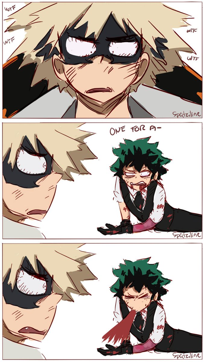 「villain Deku Au Look Closely Bnha Bokunoheroacademia 」spatzilineの漫画