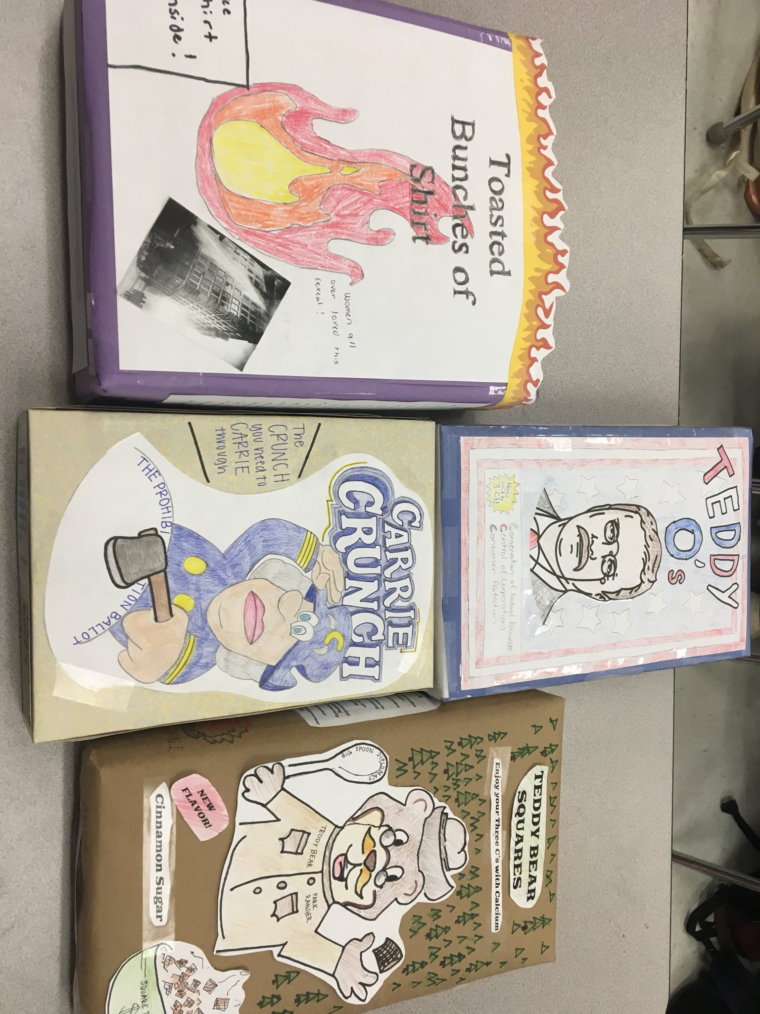 Cereal Box Project Examples