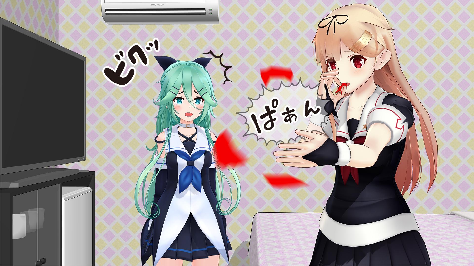 あると on Twitter: "MMDと漫画的表現の組み合わせ 風船割れた瞬間って表現するの難しいね https://t.co/6G9OvbWUmF" / Twitter