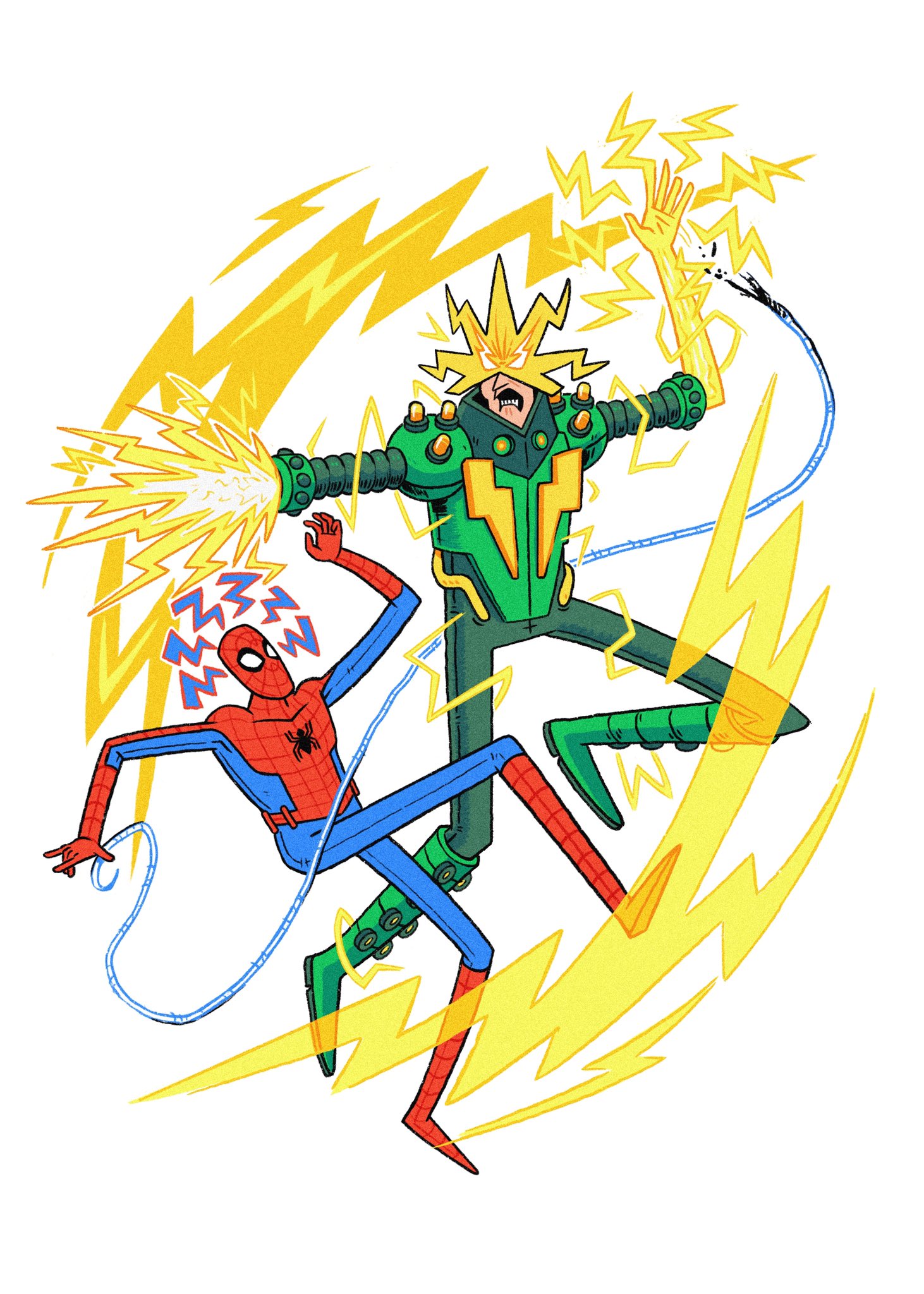 Spiderman Electro Comic