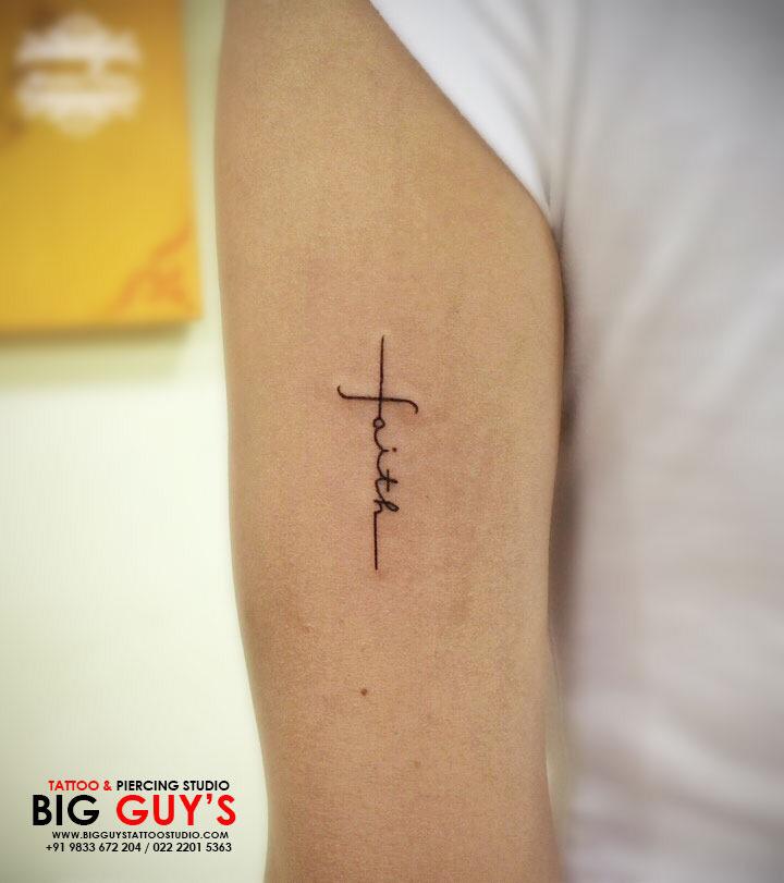 Faith Cross Tattoos On Wrist