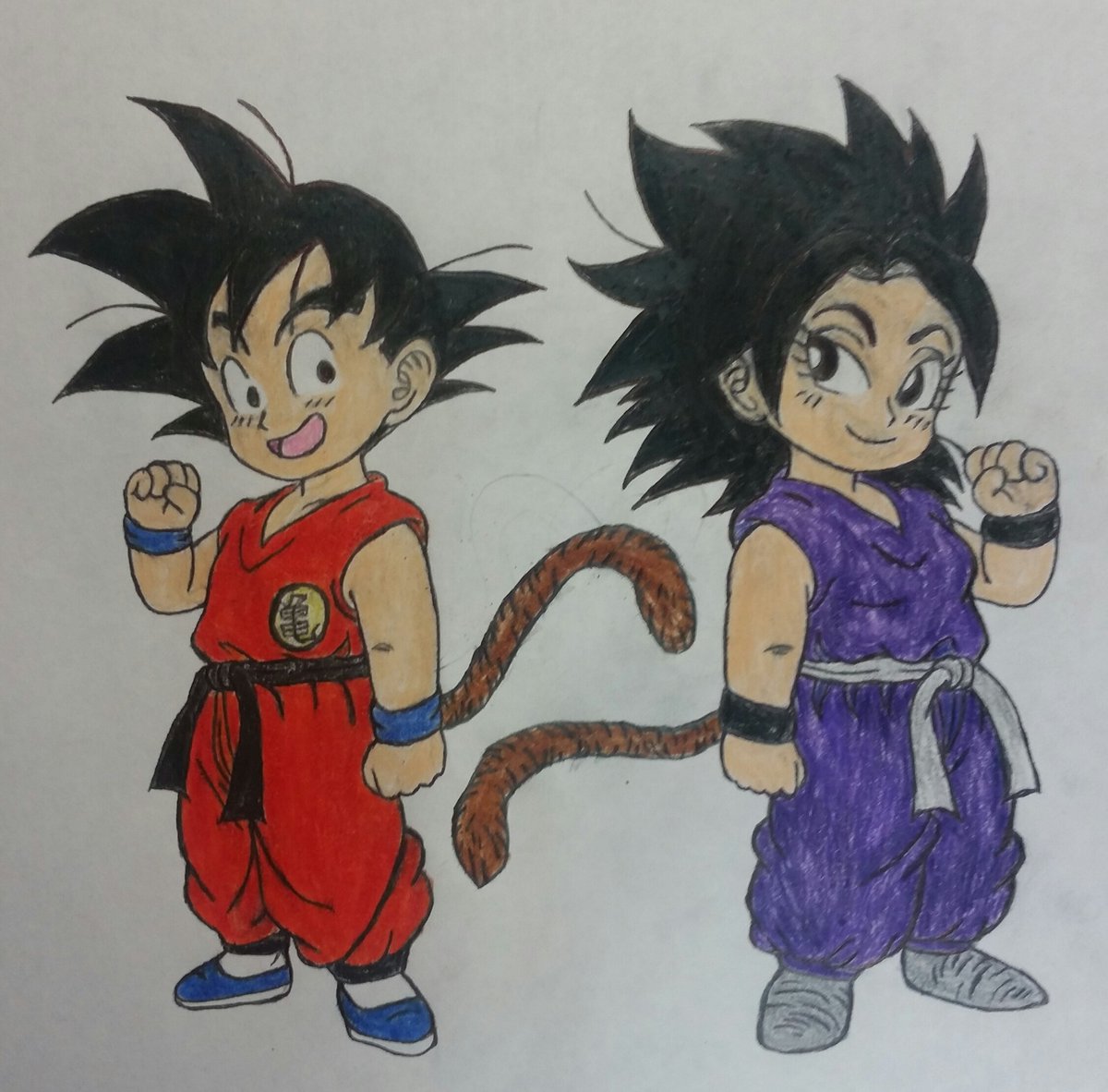 Kid Goku With Tail
