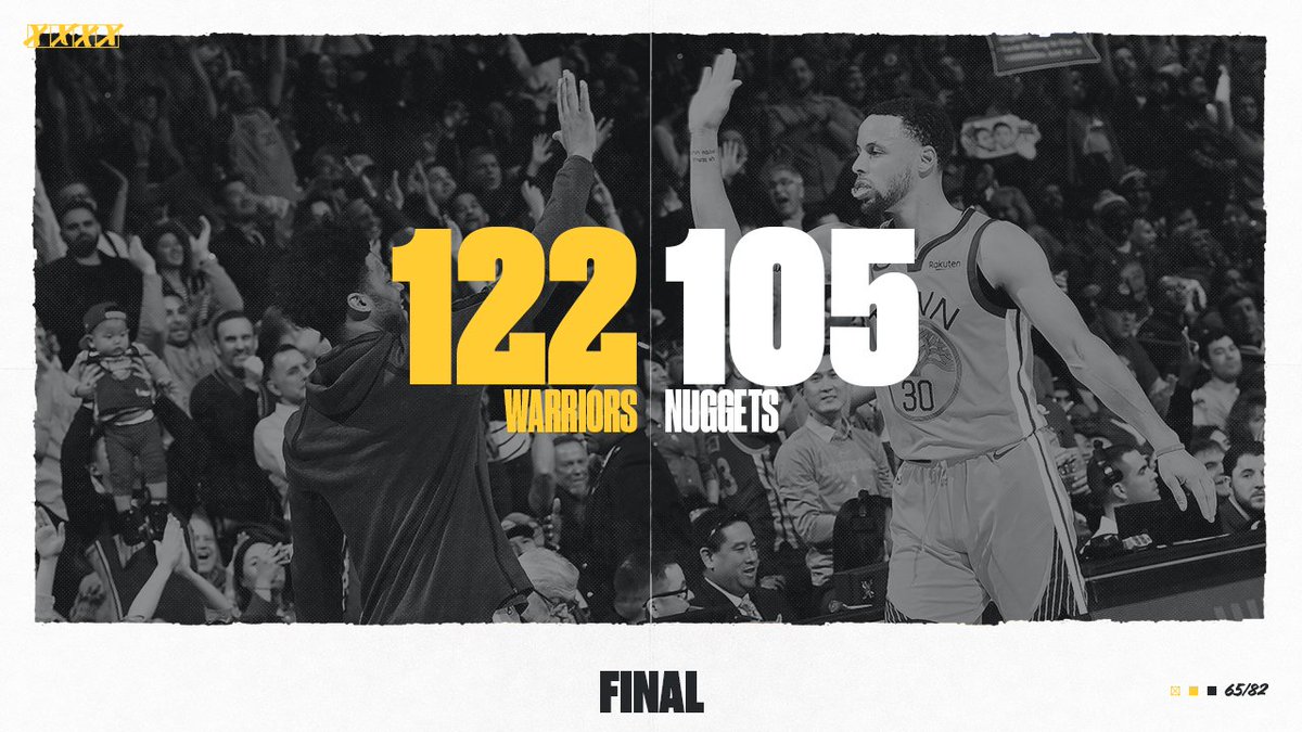 Golden State Warriors on Twitter: "Final 📊 Klay - 39p/3r/4a/2s/1b KD - 26p/4r/6a/2b DeMarcus ...