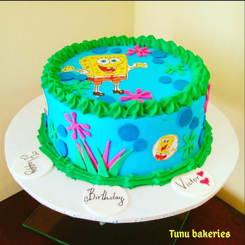 Spongebob Round Cake