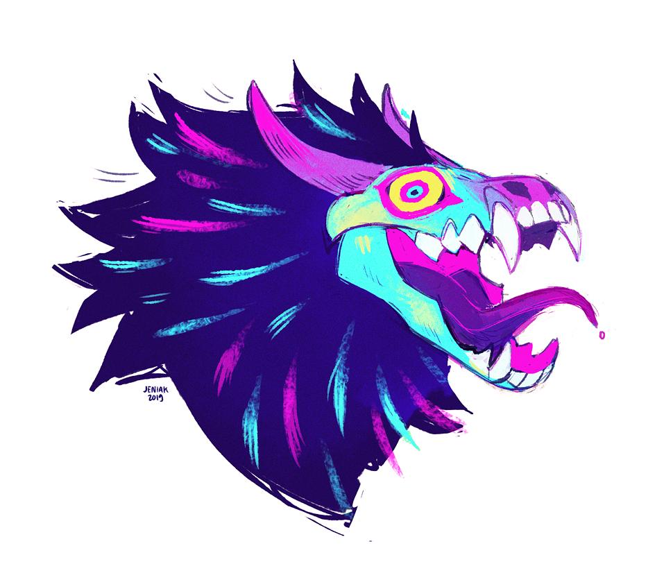 「Blowing the dust off my my twitter accou」|Jeniak 🐶🌿のイラスト