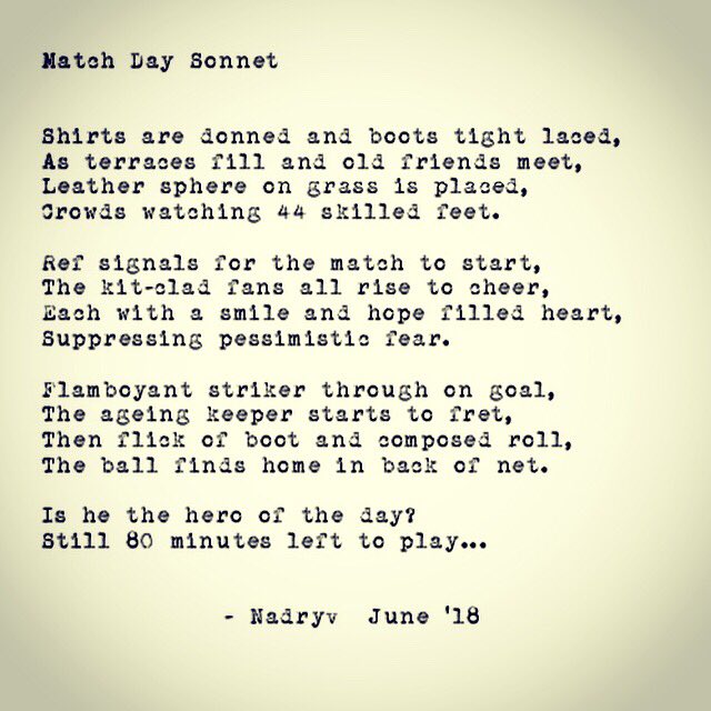 Sonnets About Soccer
